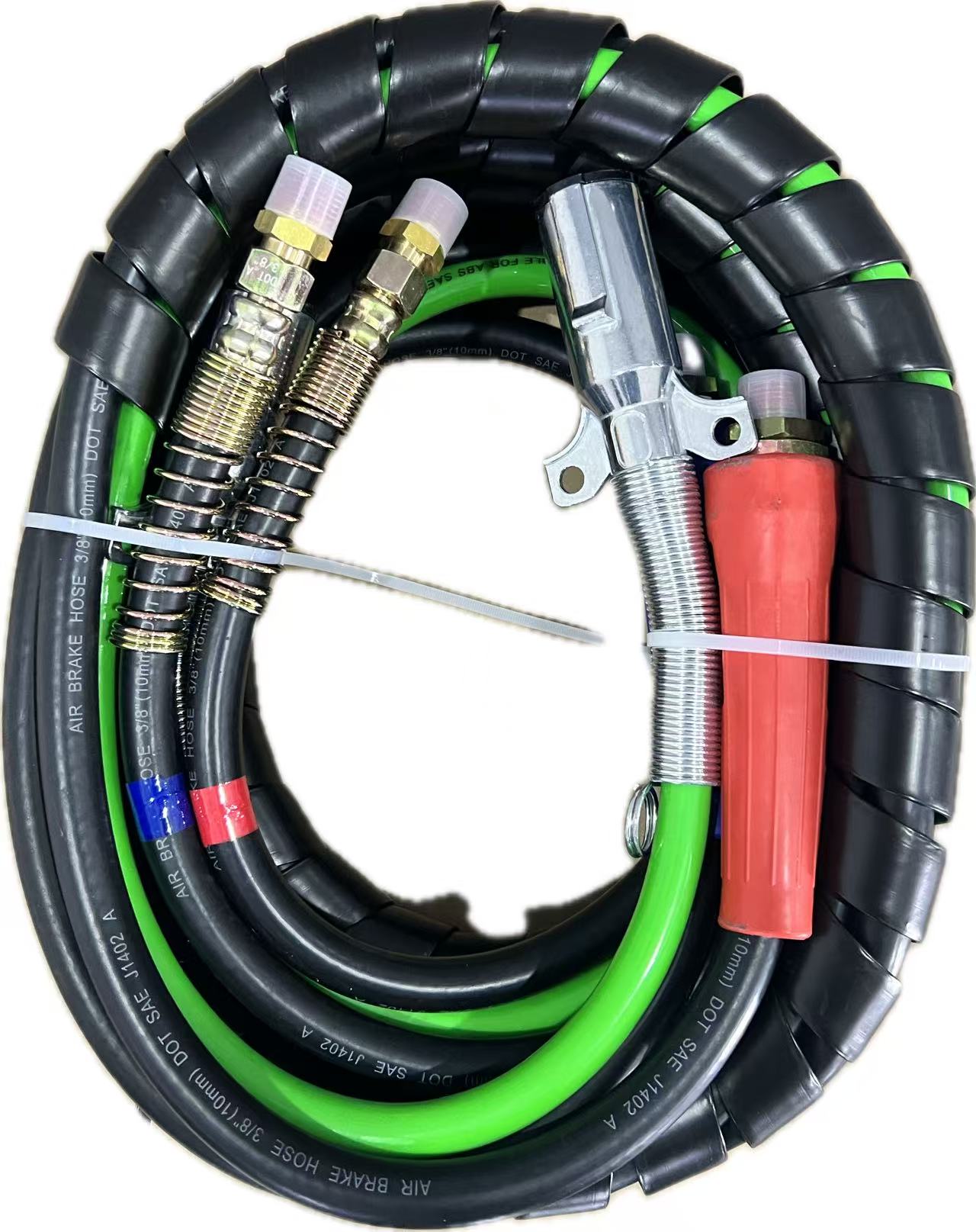 GA-RP301-12-B 12Ft 3 in 1 ABS & Air Power Line Hose Kit Wrap 7 Way Ele ...